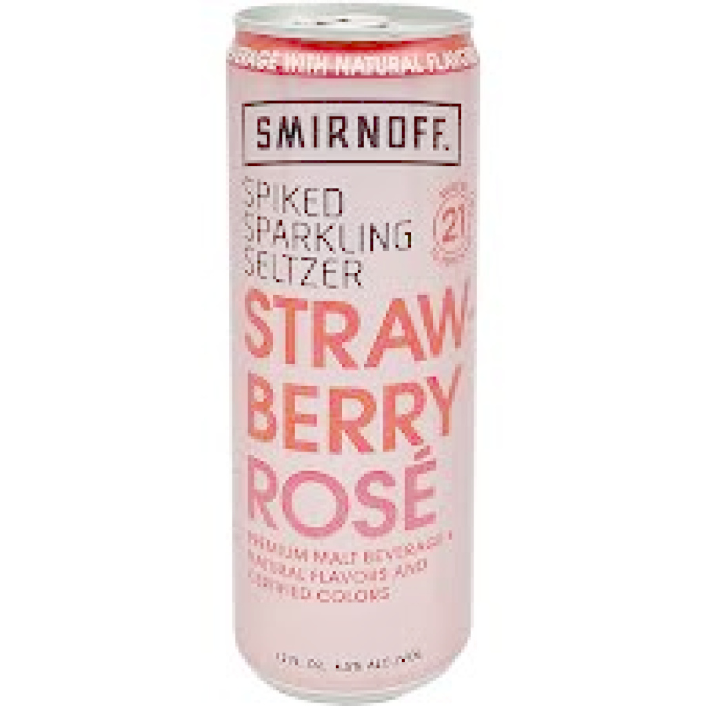 Smirnoff Spiked Sparkling Seltzer Strawberry Rose – Town & Country ...